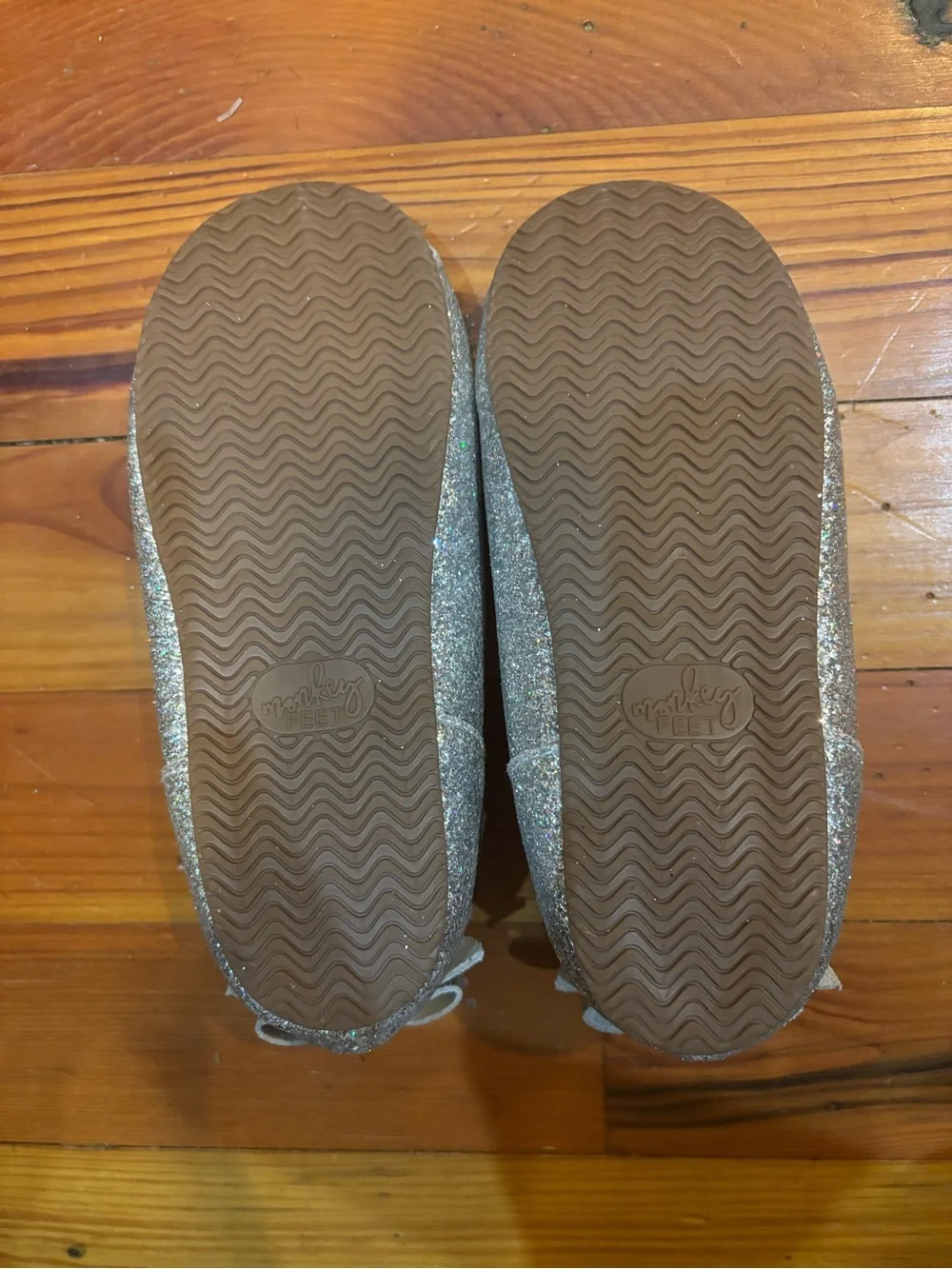 Monkey Feet | Shoes | Nwt Monkey Feet 67 Sparkle Bow Ballet Flats ...